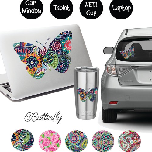 Monarch Butterfly Vinyl Decal Monarch Butterfly Decal - Etsy
