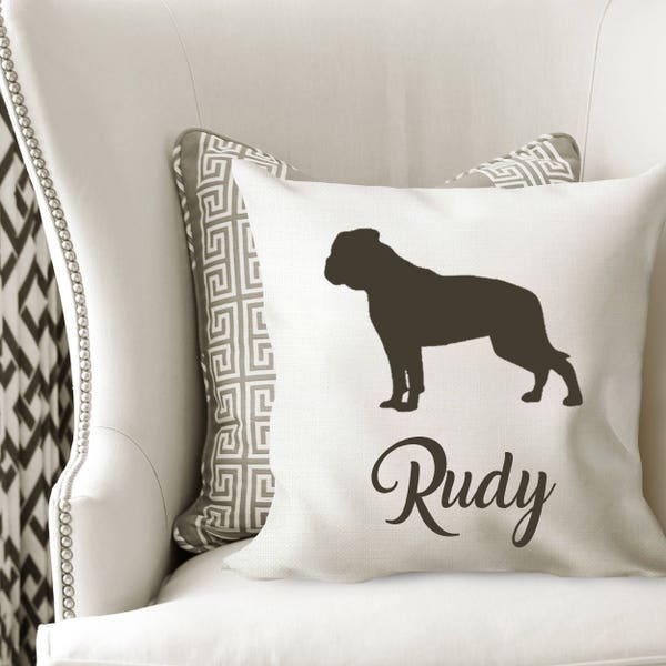 Bulldog Pillow - Etsy
