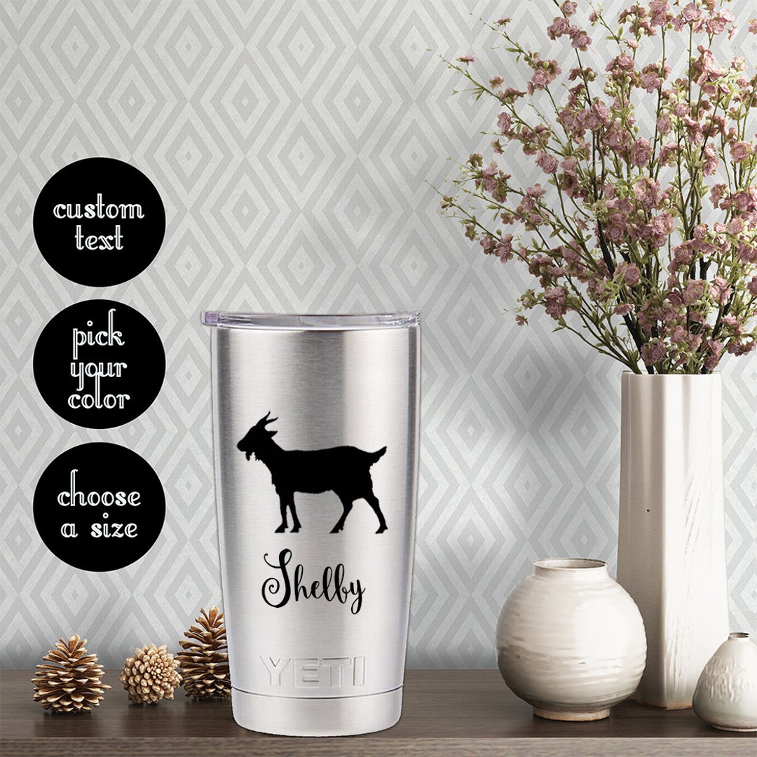 Goat Decal With Customizeable Name Text - Etsy