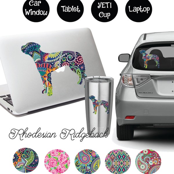 Rhodesian Ridgeback Car Decal - Etsy