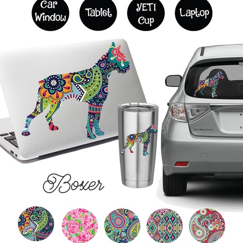 Boxer Decal - Etsy