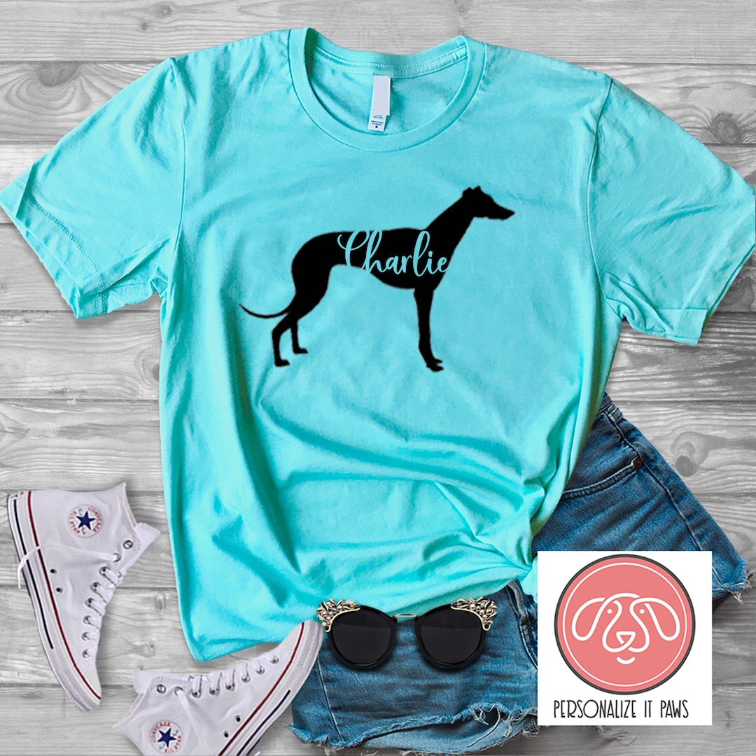 Greyhound Dog T-shirt - Etsy