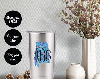 Alabama monogram | Etsy