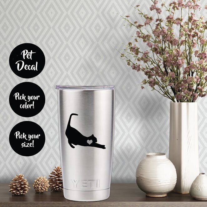 Cat Vinyl Decal | Etsy