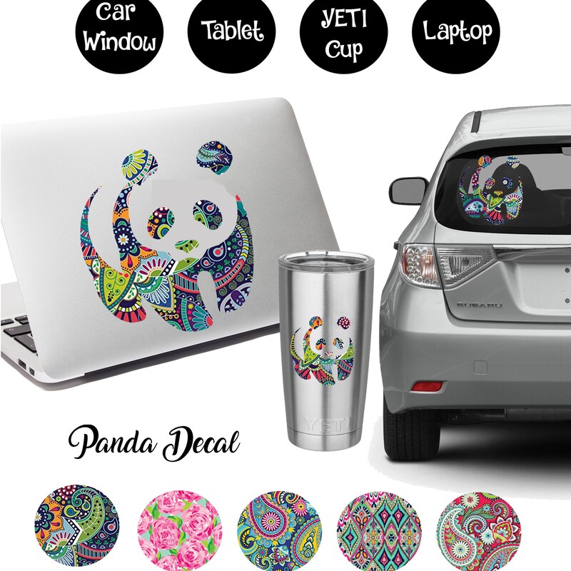 Panda Decal - Etsy