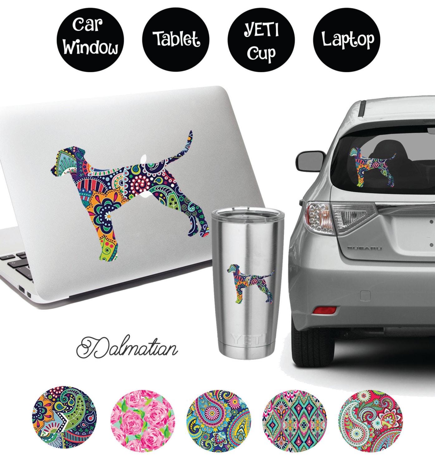 Dalmatian Decal - Etsy