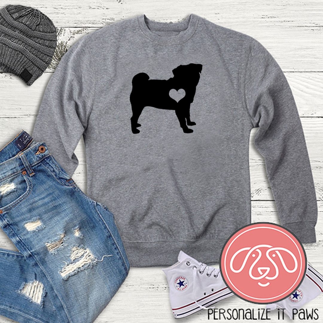 Pug Sweatshirt - Etsy