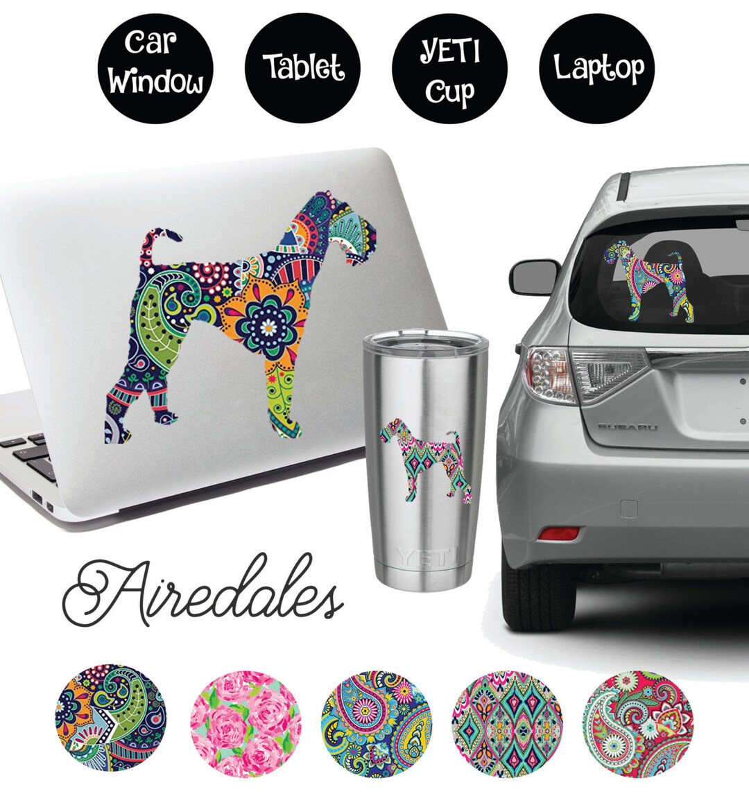 Airedale Decal - Etsy