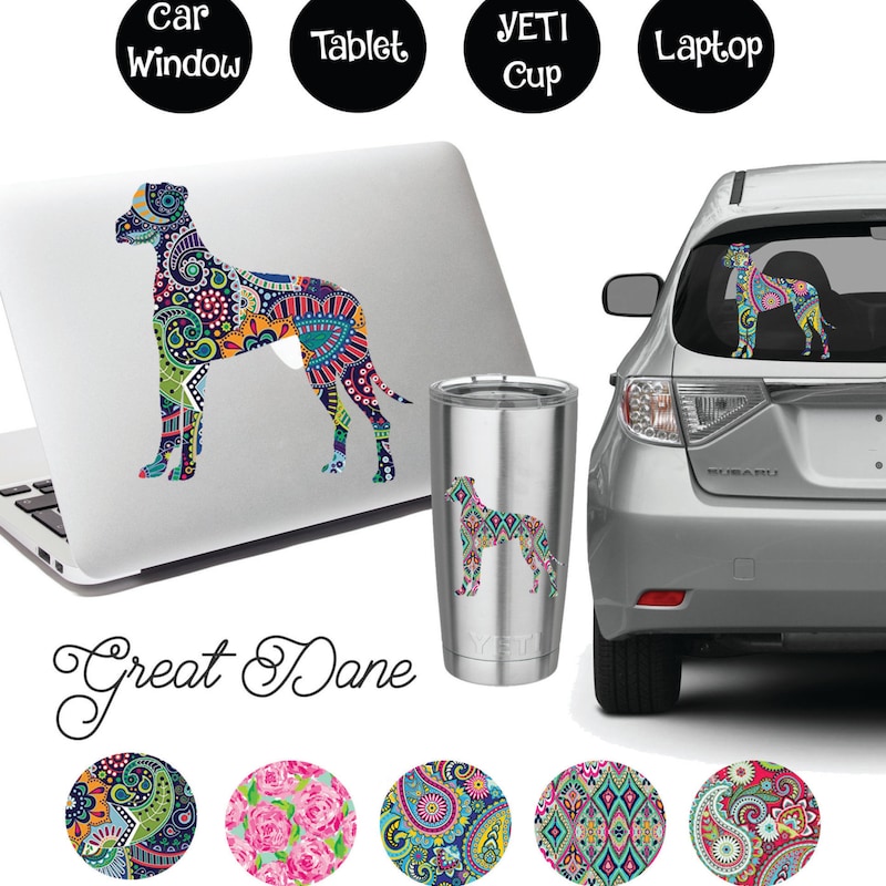 Great Dane Decal - Etsy