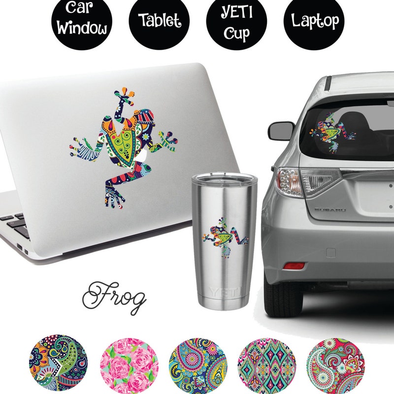 Yeti Frog Sticker - Etsy UK