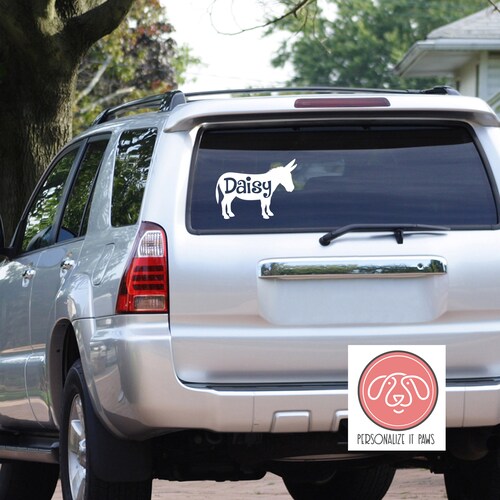 Donkey Decal Car Laptop Vinyl Decal Sticker Donkey Sticker - Etsy