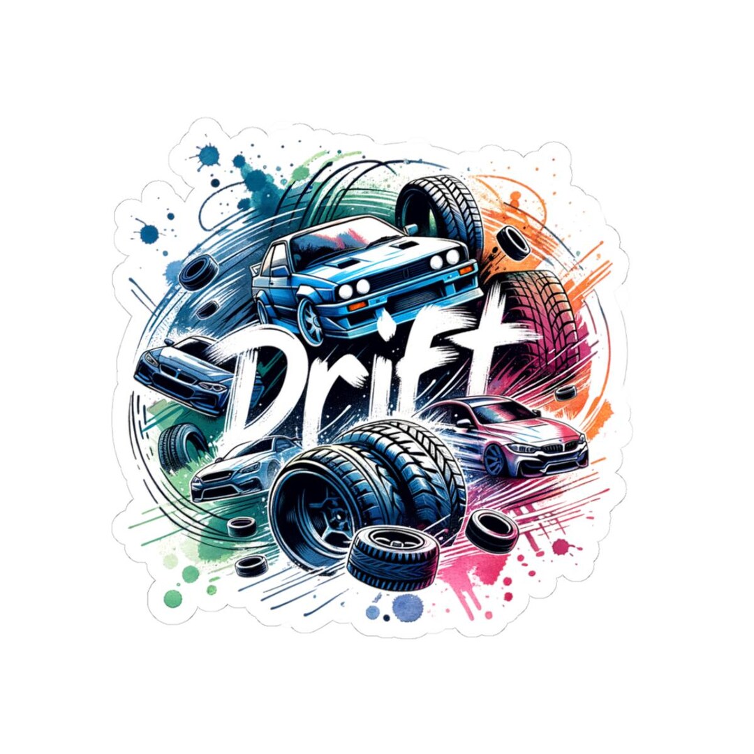 Drift Kiss-cut Stickers | Car Enthusiast Decals, Racing Gift, Laptop ...