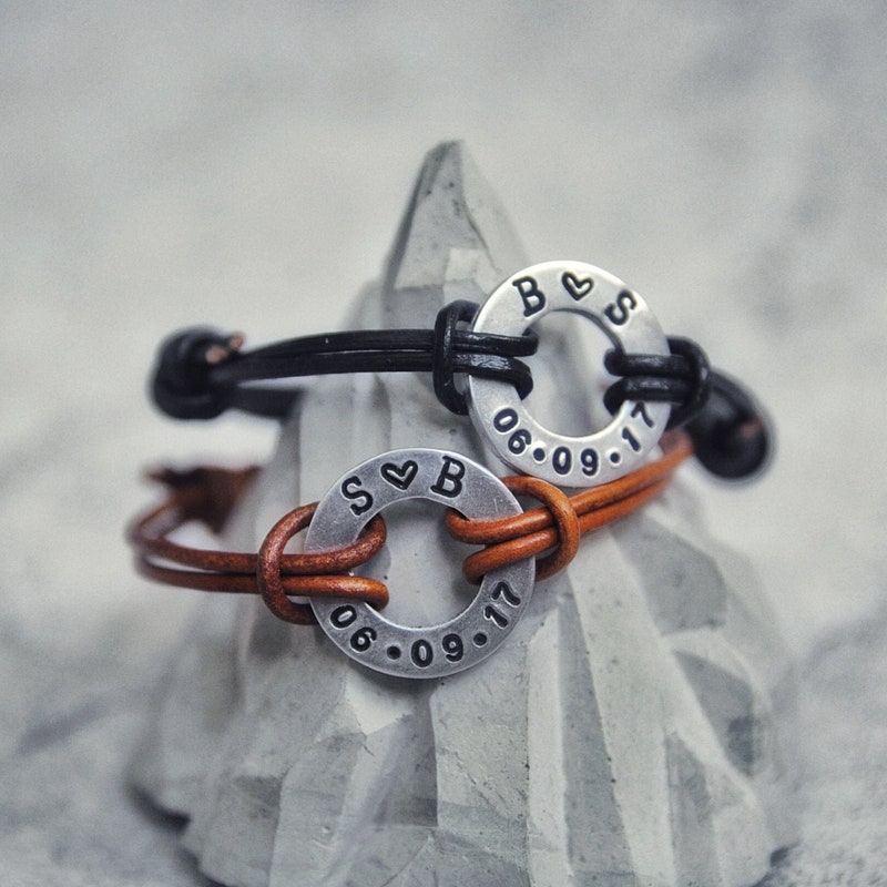 Couples Stamp Bracelet - Etsy