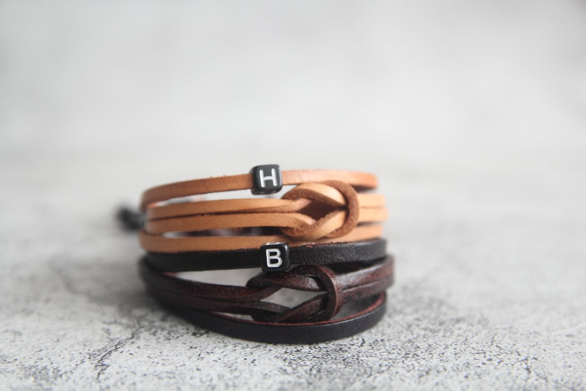 Personalized Matching Bracelets Custom Initial Letter | Etsy
