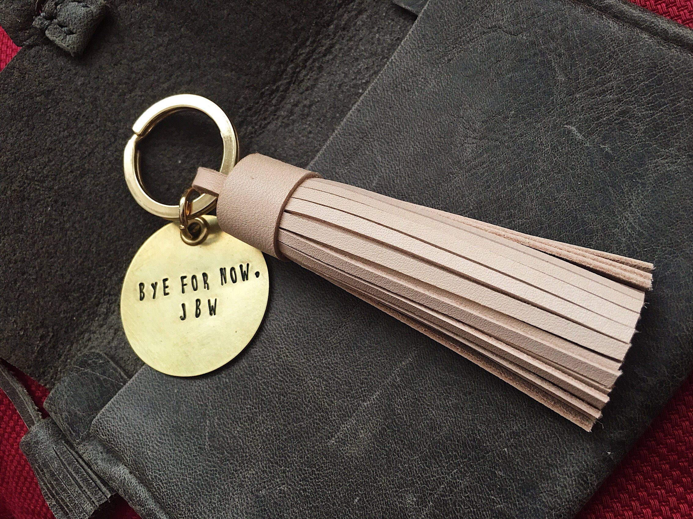 Personalized Keychain Tassel Keychainanniversary Gift | Etsy