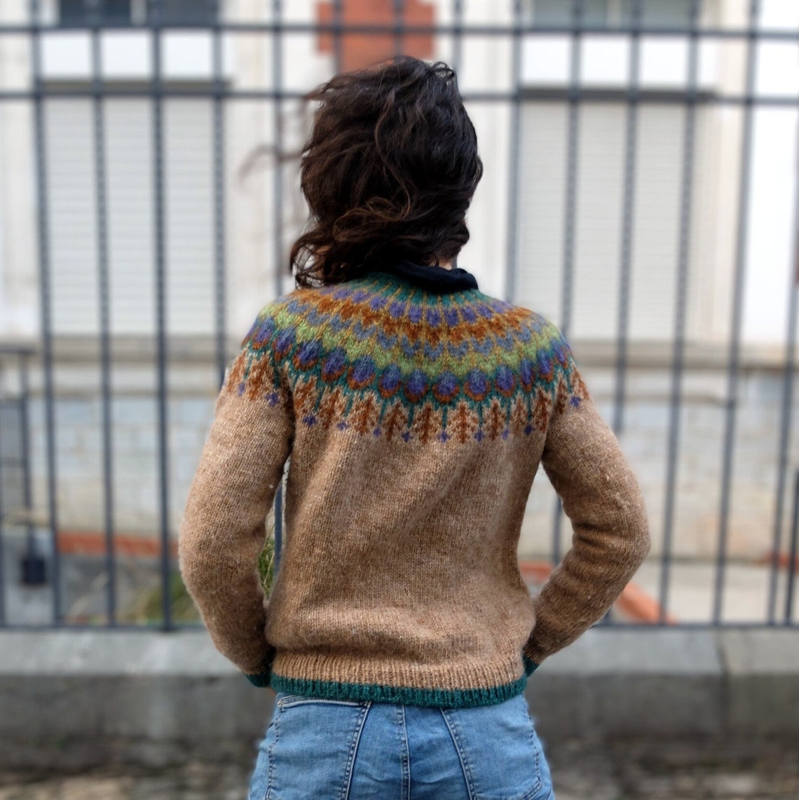 PEACOCK Icelandic Lopapeysa Sweater Knitting Pattern, Nordic Pullover ...