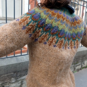 PEACOCK Icelandic Lopapeysa Sweater Knitting Pattern, Nordic Pullover ...