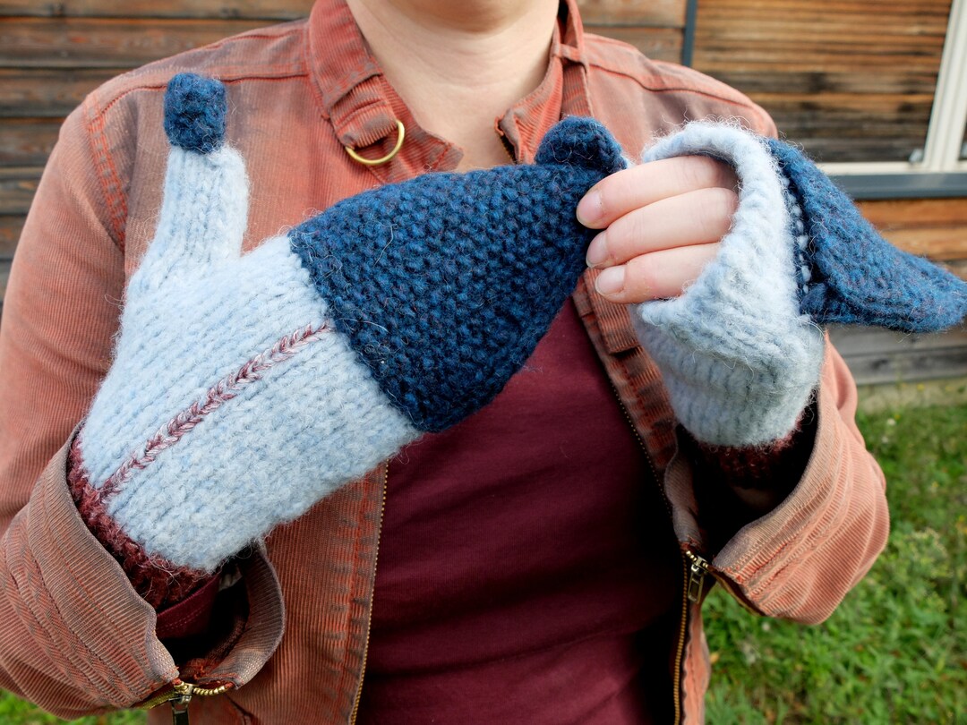 ABISKO Hand-knitted Mittens in Merino Alpaca Wool & Silk Artisanal ...