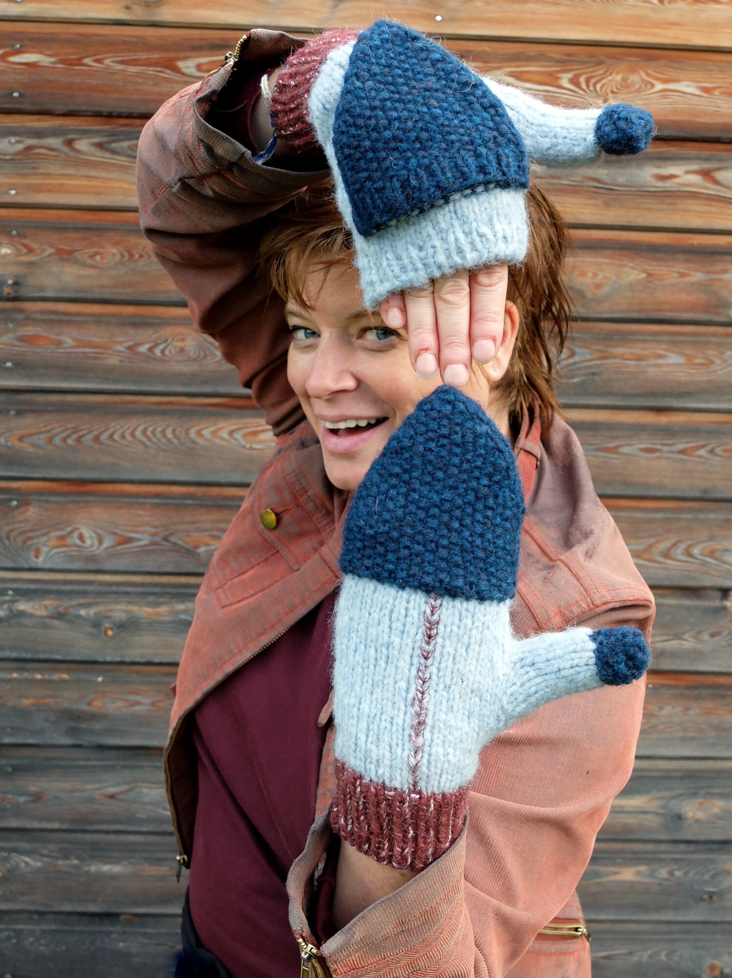 ABISKO Hand-knitted Mittens in Merino Alpaca Wool & Silk Artisanal ...