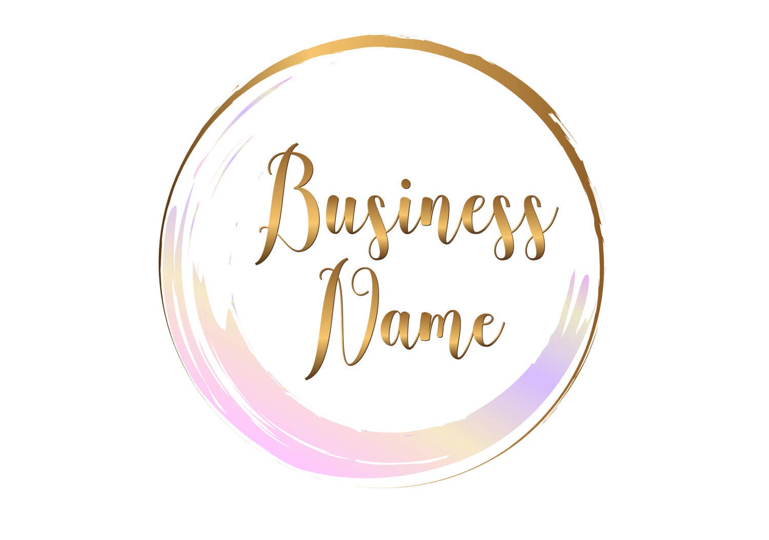 Round Circle Gold Logo Design Wave Purple Gold Photography - Etsy Australia