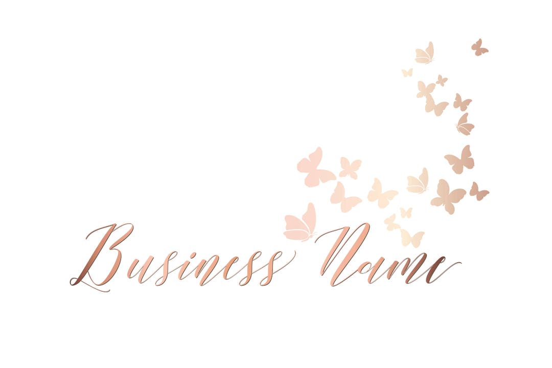 Butterflies Girlish Logo Design, Boutique Logo, Fashion Logo, Beauty ...