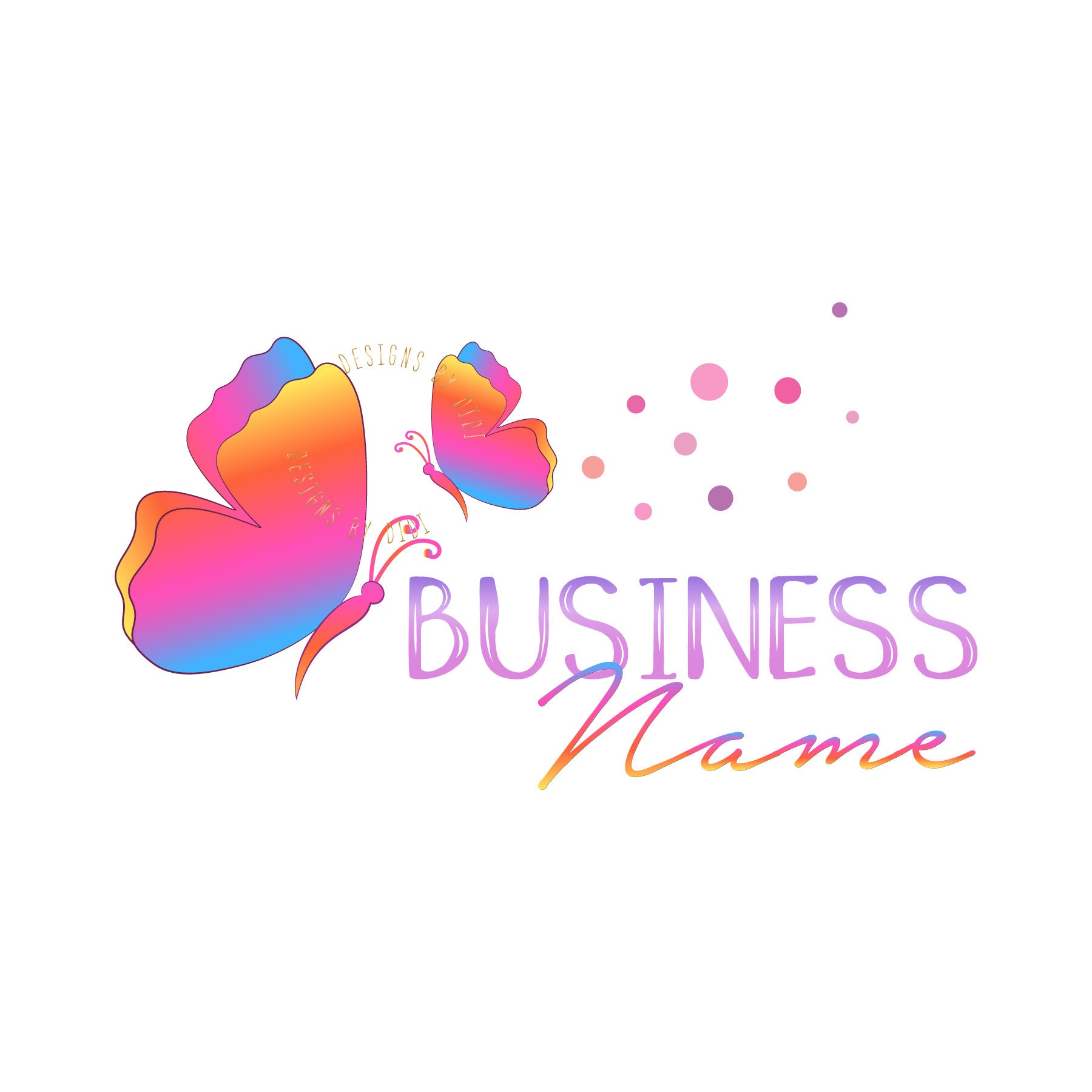 Rainbow Butterfly Logo