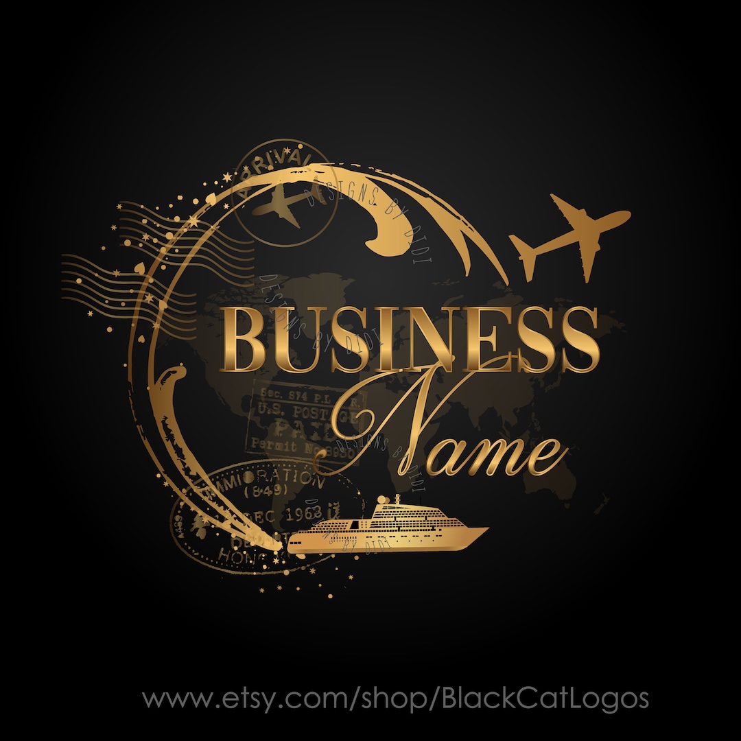 Travel Logo, Plane Ship Cruise Logo, Travel Agent Logo, Travel Agency ...