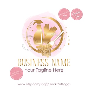 Cleaning Logo, Maid Service, Professional Clean, Watercolor Cleaning ...