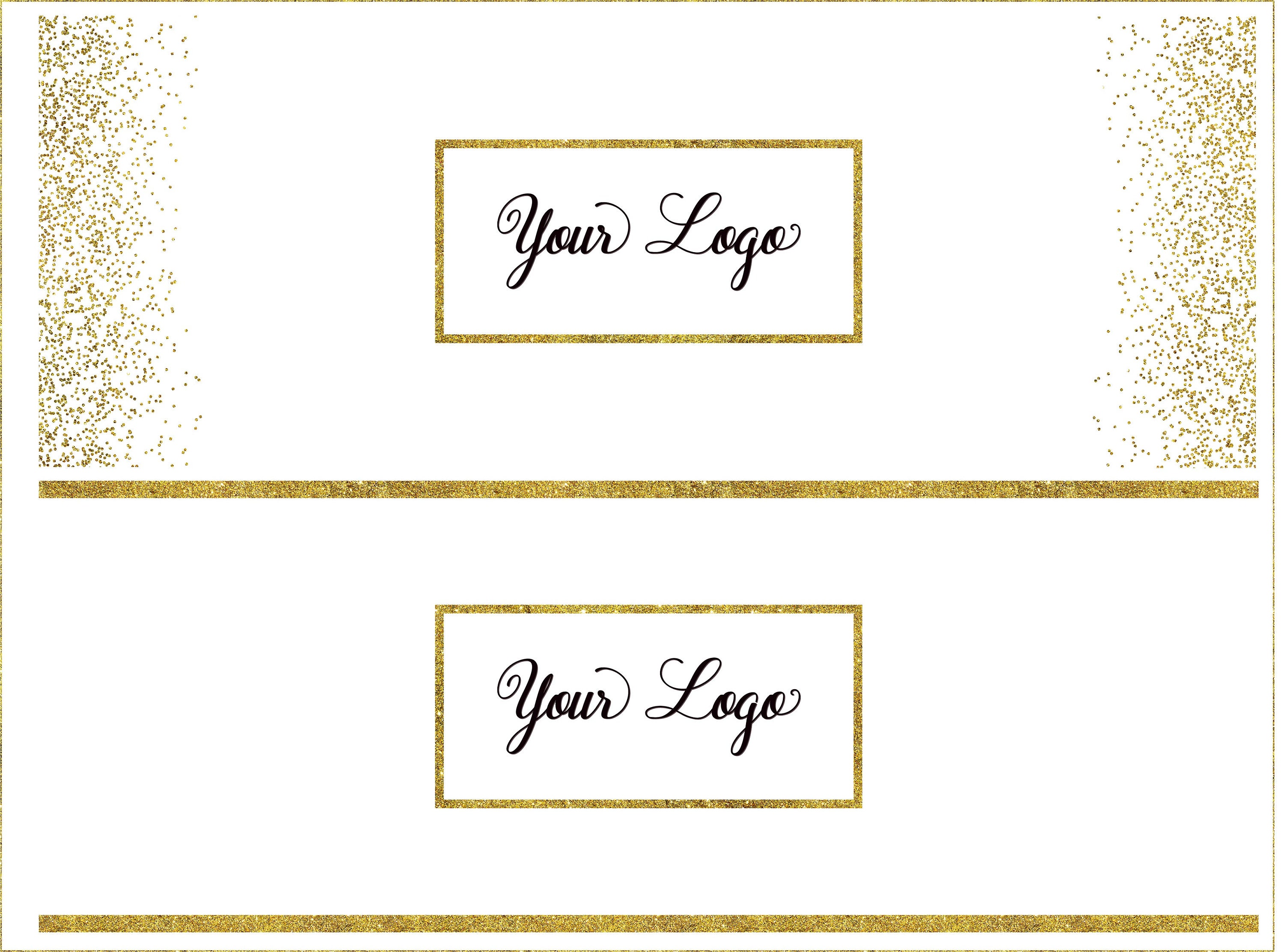 Round circle gold logo design wave purple gold photography | Etsy