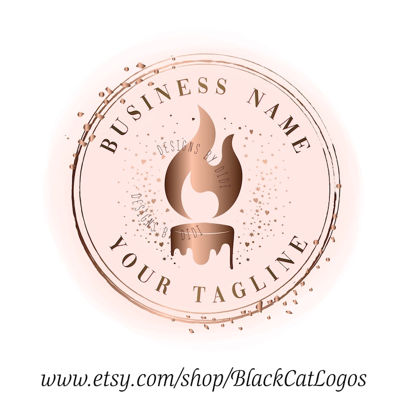 Candle Logo Design Candle Business Logo Candle Label Design - Etsy