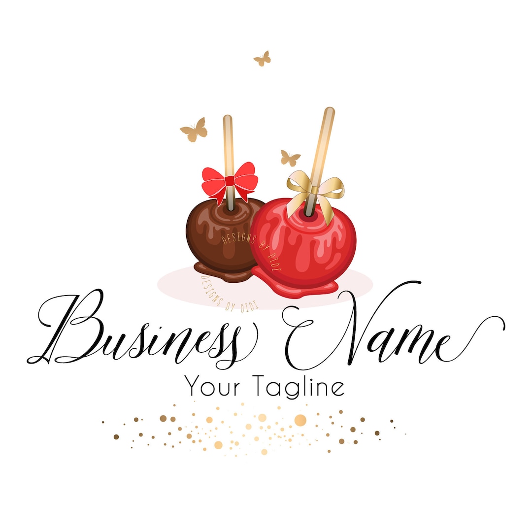 Bakery Logo Design, Apple Candy Logo Design, Business Logo Apple Candy ...