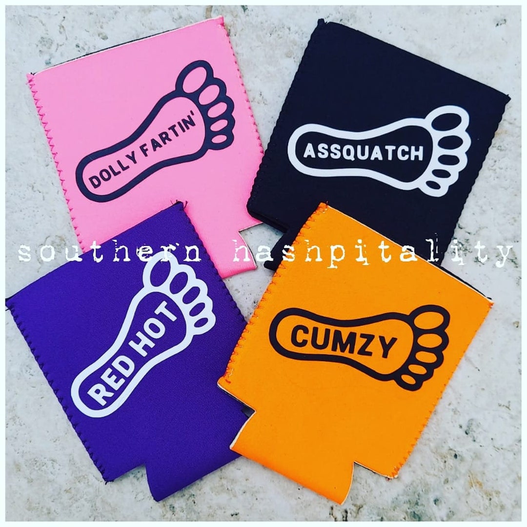 Hash Foot Can Coolers - Etsy