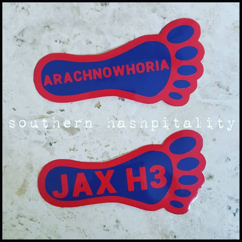 5 Inch Hash Foot Personalized Stickers | Etsy