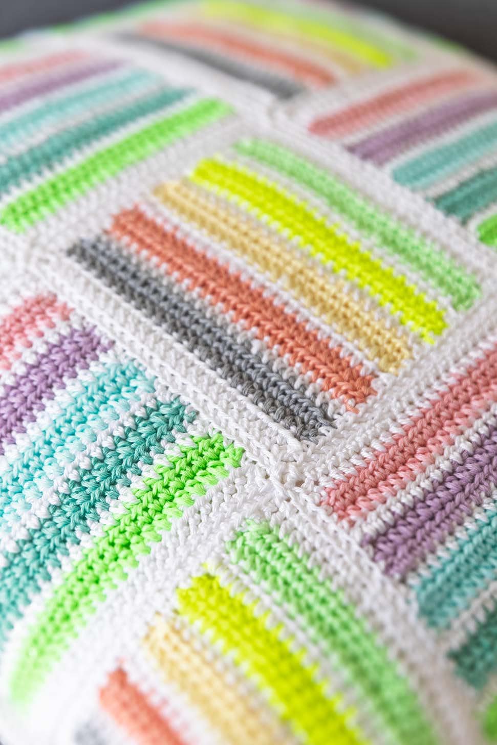 Glow in the Dark Crochet Pillow Pattern – Luminous Loom, Rainbow ...
