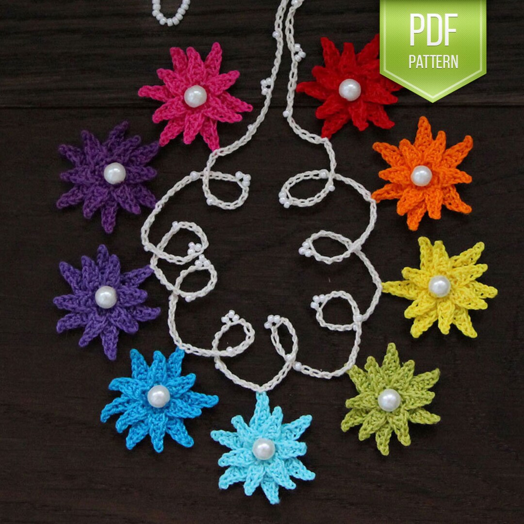 CROCHET PATTERN - Edelweiss Christmas Garland - Christmas Decoration ...