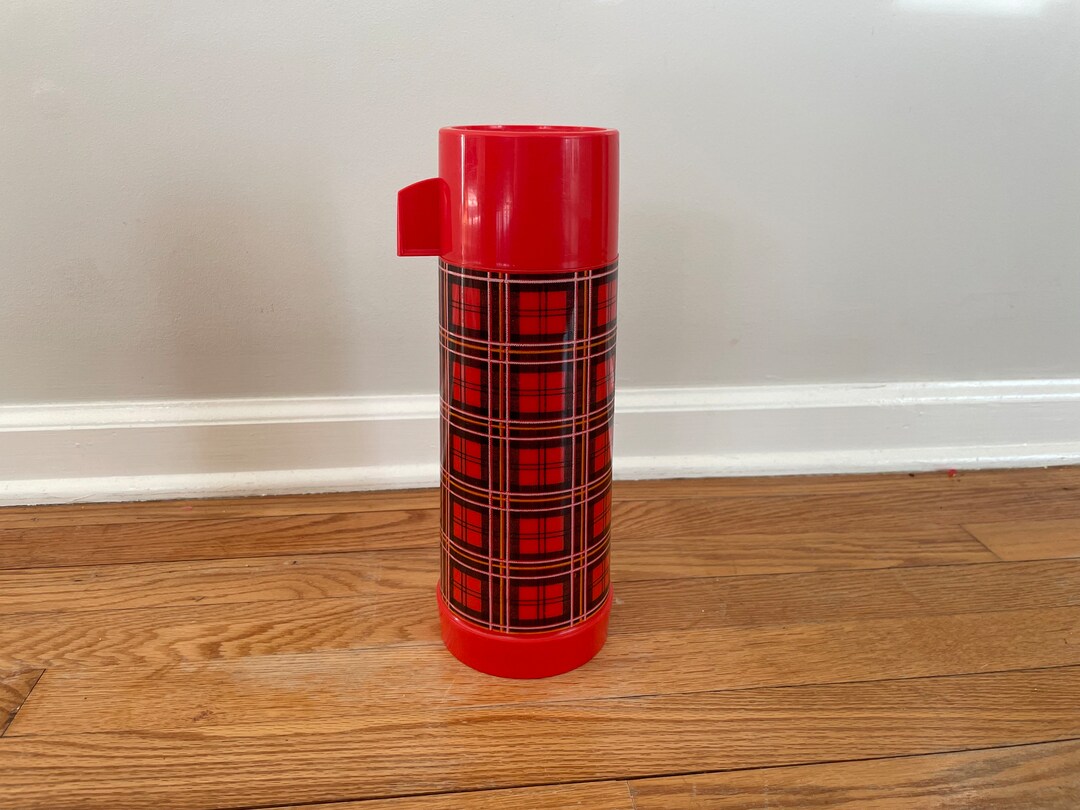 Aladdin Industries Red Plaid Thermos 143 - Etsy