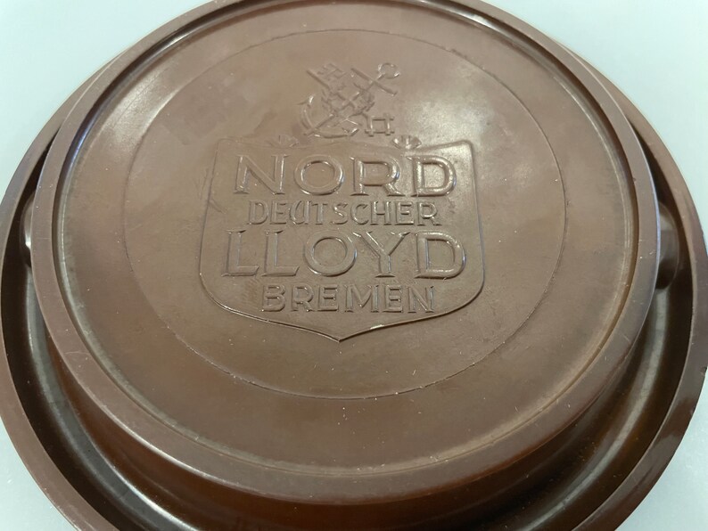 Bakelite Ashtray Norddeutscher Lloyd Lines Cruise Ship Art Deco Bremen ...