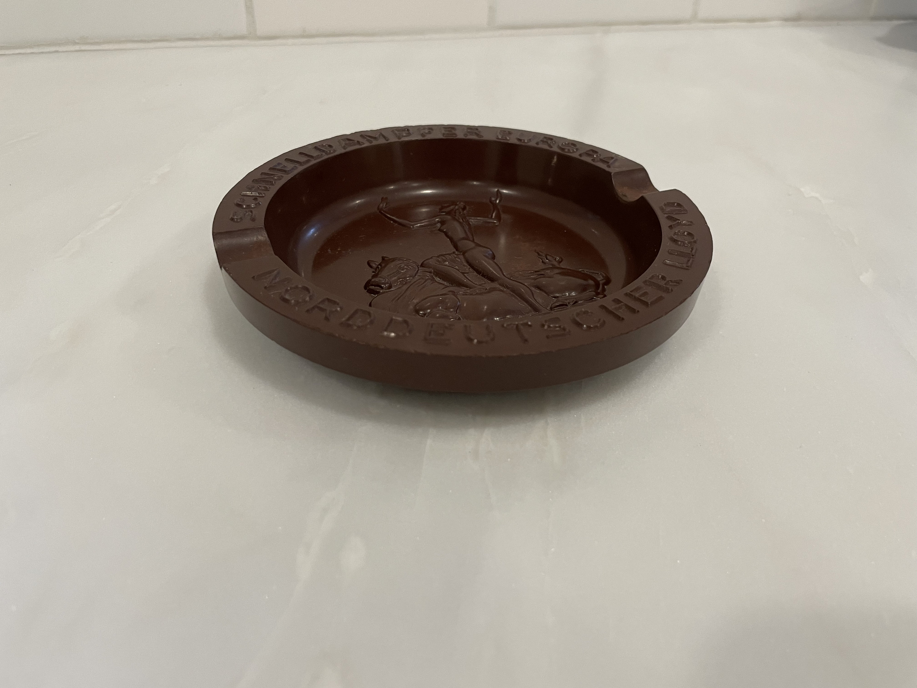 Bakelite Ashtray Norddeutscher Lloyd Lines Cruise Ship Art Deco Bremen ...