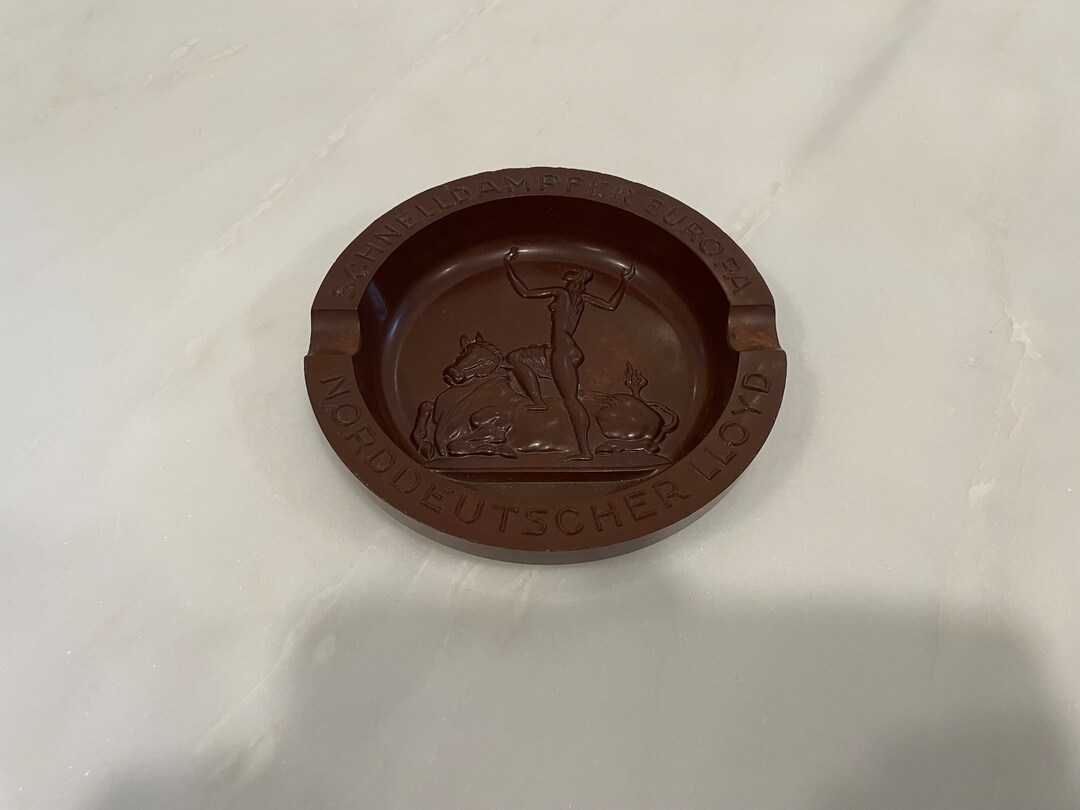 Bakelite Ashtray Norddeutscher Lloyd Lines Cruise Ship Art Deco Bremen ...