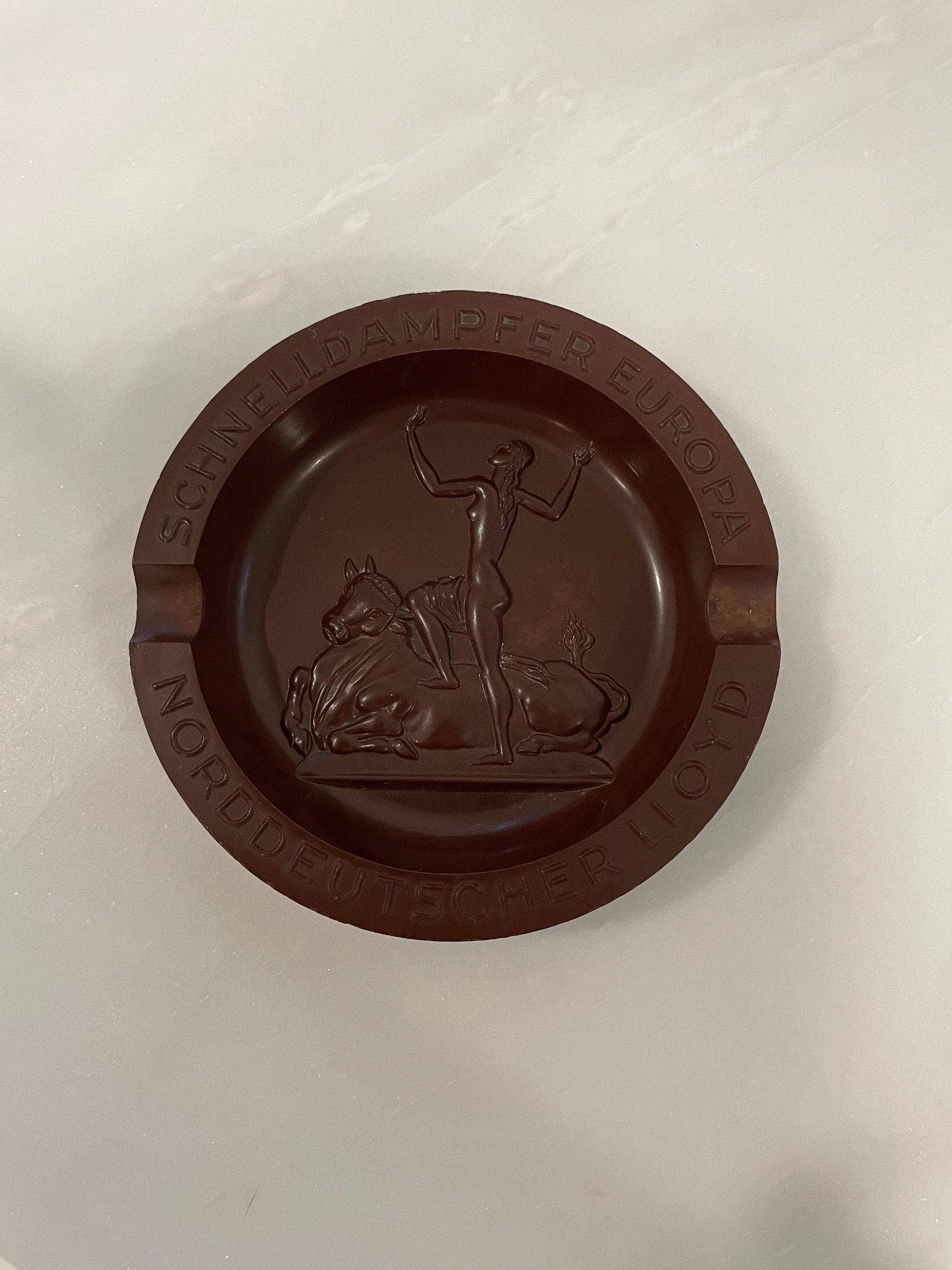 Bakelite Ashtray Norddeutscher Lloyd Lines Cruise Ship Art Deco Bremen ...