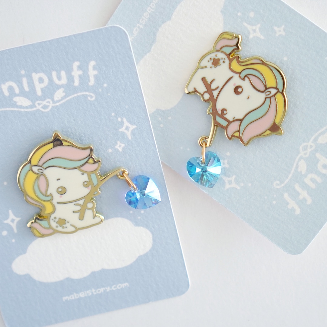 Unipuff the Sweetheart - Enamel Pin - Etsy