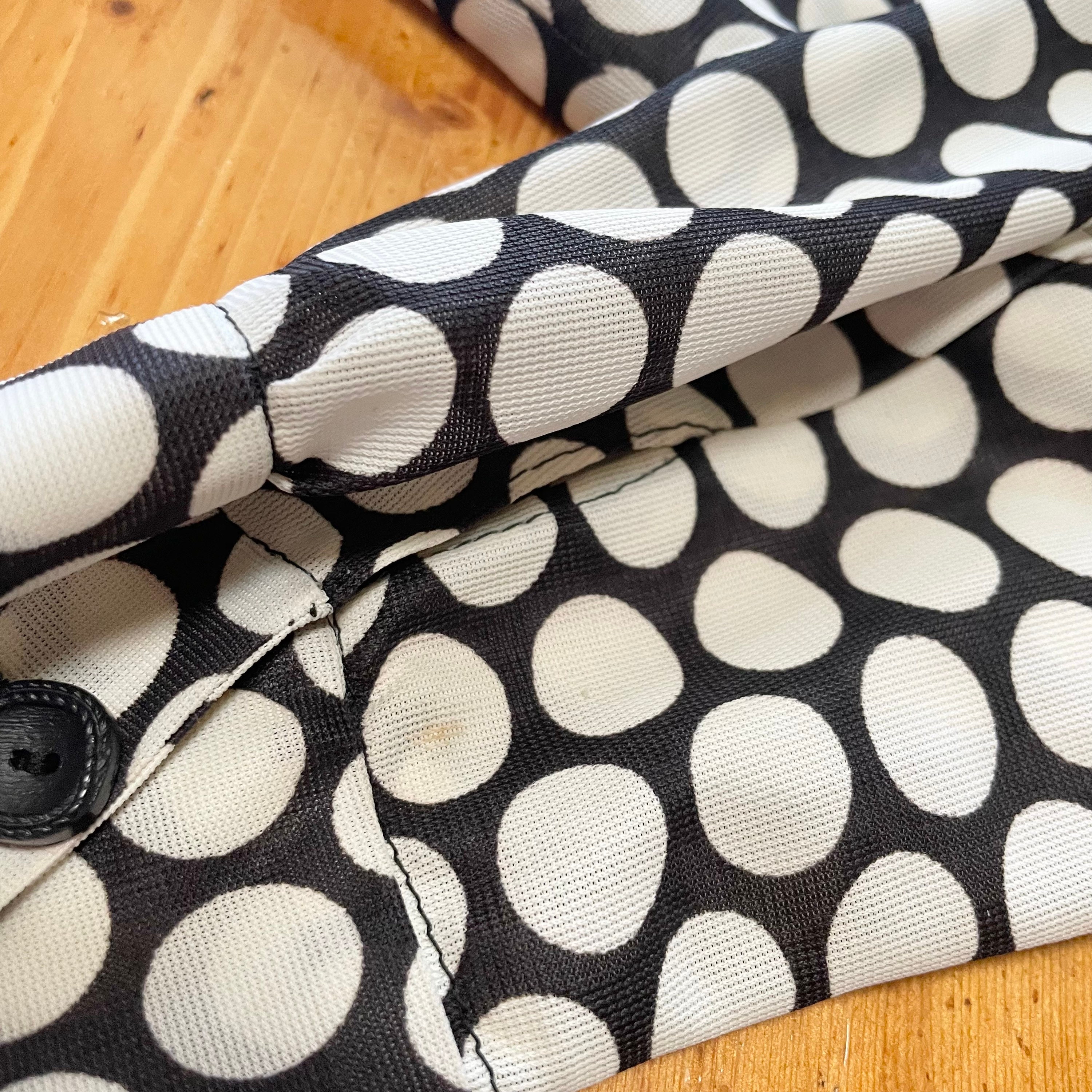 Vintage B & W Op Art Mod Dress / 1960s Monochrome Polka Dot ...