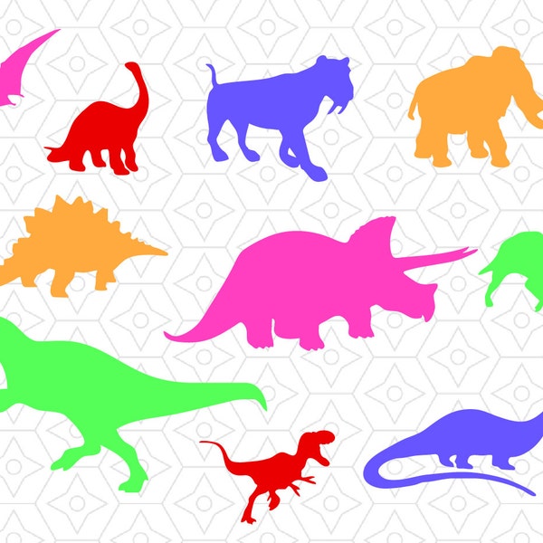 Dinosaur Silhouette Decal - Etsy