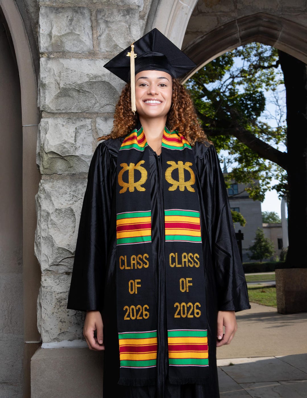 Class of 2026 Handwoven African Kente Cloth Stole - Etsy