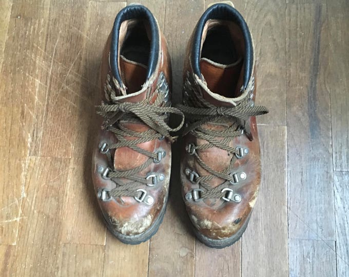 Vintage Red Wings Irish Setter Sport Dog Tag Boot Leather Hiking Boot ...