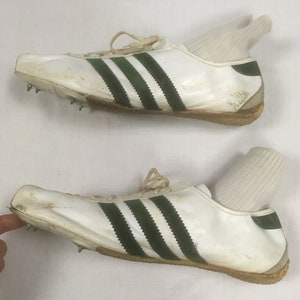 Vintage 70s Adidas Quebec Sneakers Track Spike Made in France 11 1970s ...