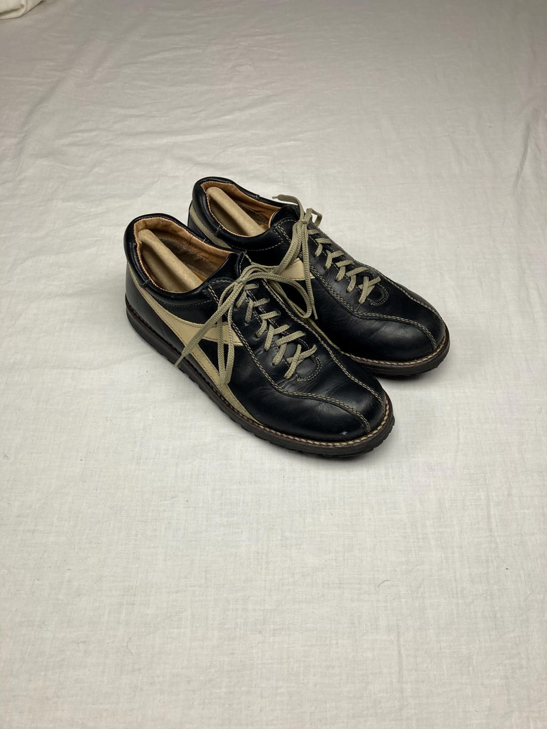 Vintage Reaction Kenneth Cole Strike Shoes Leather Lace up Bowling ...