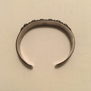 Vintage paul j pj begay navajo silversmith blue turquoise sterling ...