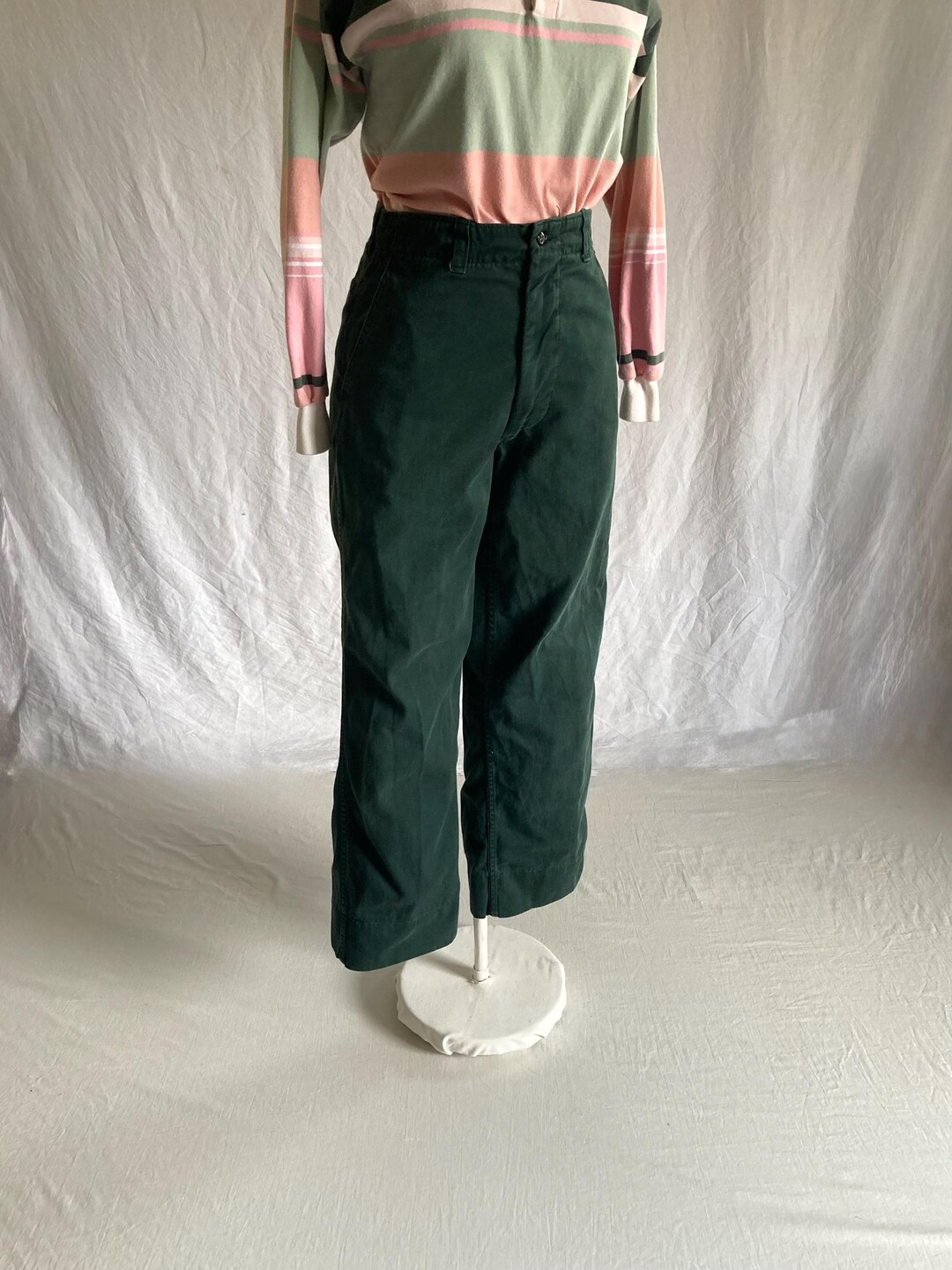 Vintage 50s Green Chinos 27 X 27 Pants Boyscouts of America Uniform ...