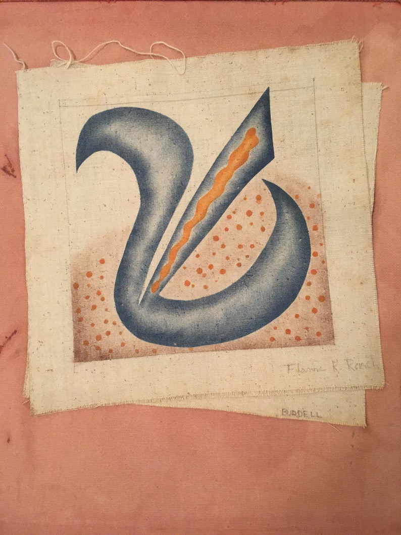 Vintage 20s Art Deco Student Stencil Pictures on Linen Set of - Etsy